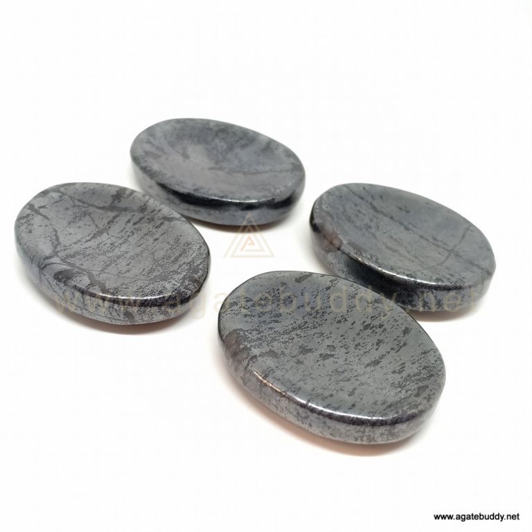 Hematite Stone Worry/Thumb Stone - Thumb/Worry Stone. - Agate Buddy