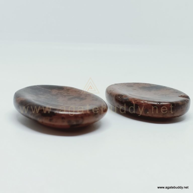 Mahagony Obsidian Thumb/Worry Stone - Natural Agate Stone Thumb/Worry ...